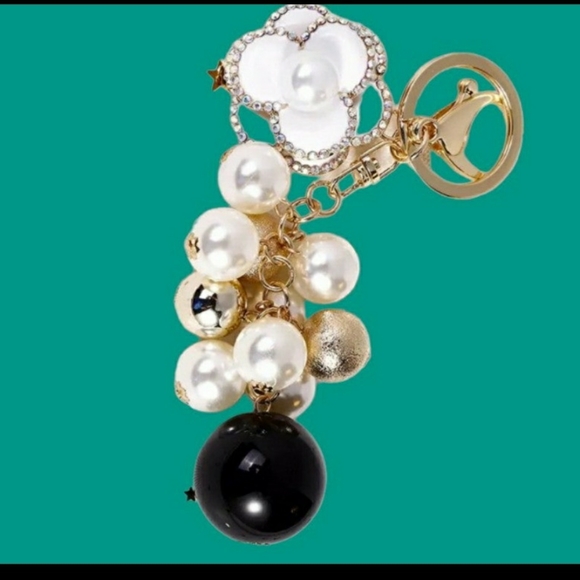 Bags | New Stunning Crystal Ballsfloral Purse Charm | Poshmark